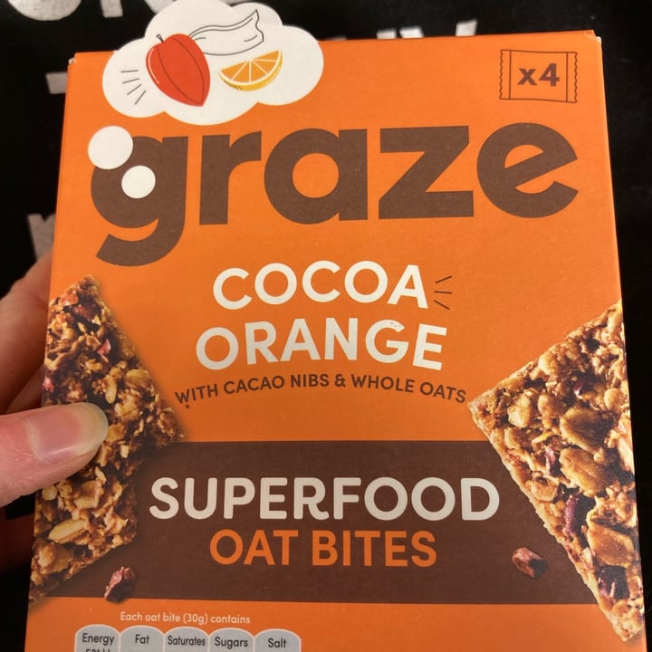 graze Cocoa Orange Superfood Oat Bite Review | abillion