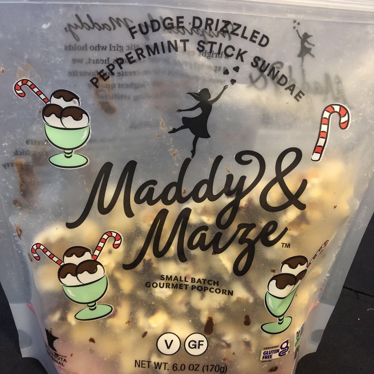 Fudge Drizzled Peppermint Stick Sundae from Maddy & Maize - Vegan ...