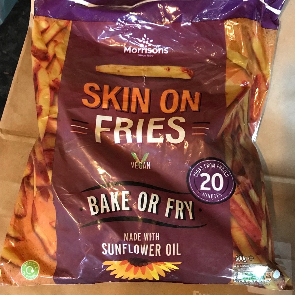 Skin on fries from Morrisons - Vegan Product Reviews & Ratings | abillion
