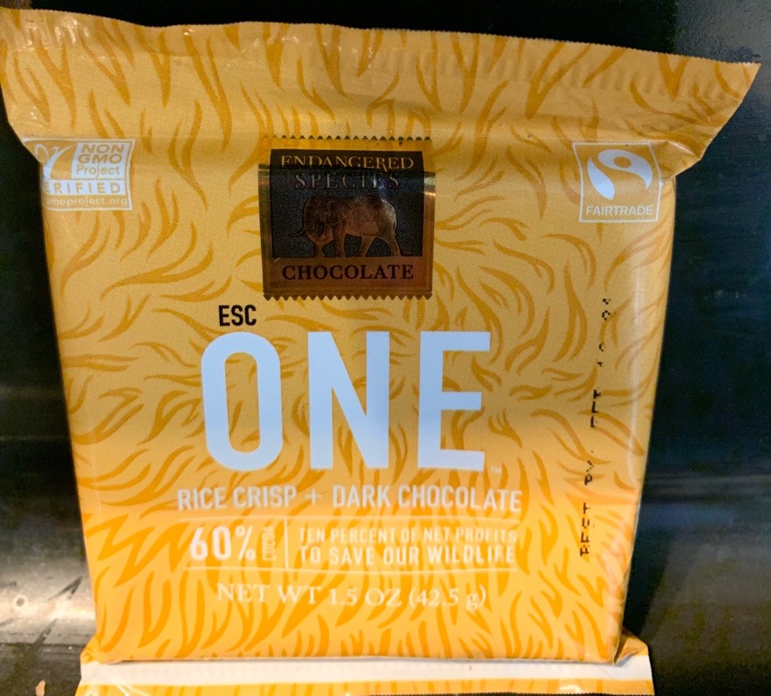 Rice + Dark Chocolate from Endangered Species Chocolate - Vegan Product ...