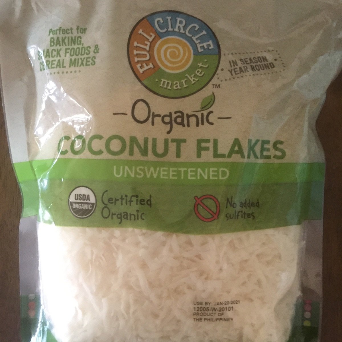 Unsweetened Coconut Flakes from Full Circle Market - Vegan Product ...