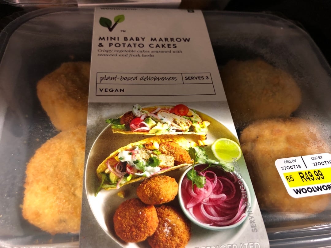 Mini baby marrow and potato cakes from Woolworths Food - Vegan Product ...