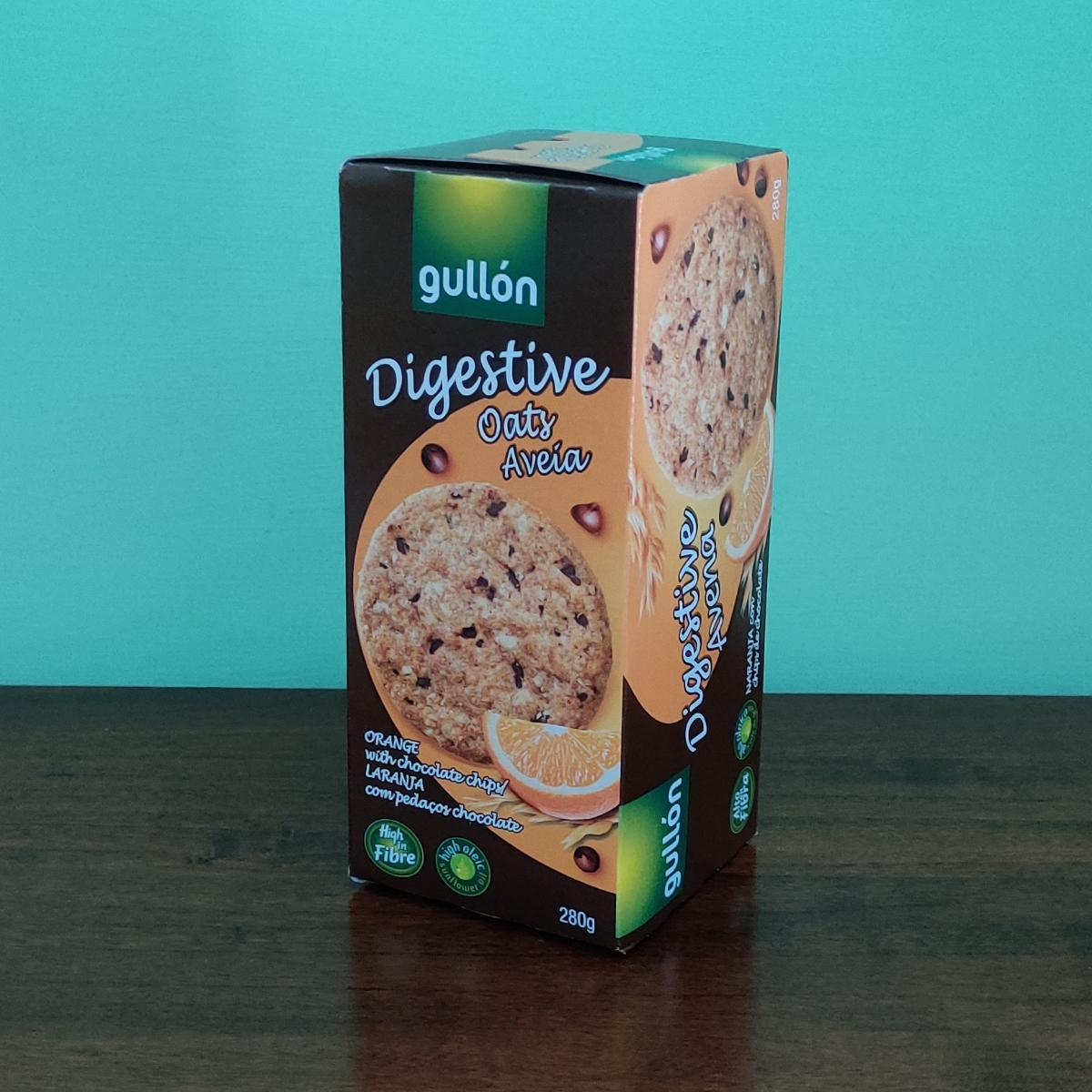 Digestive oats orange with chocolate chips from Gullón - Vegan Product ...