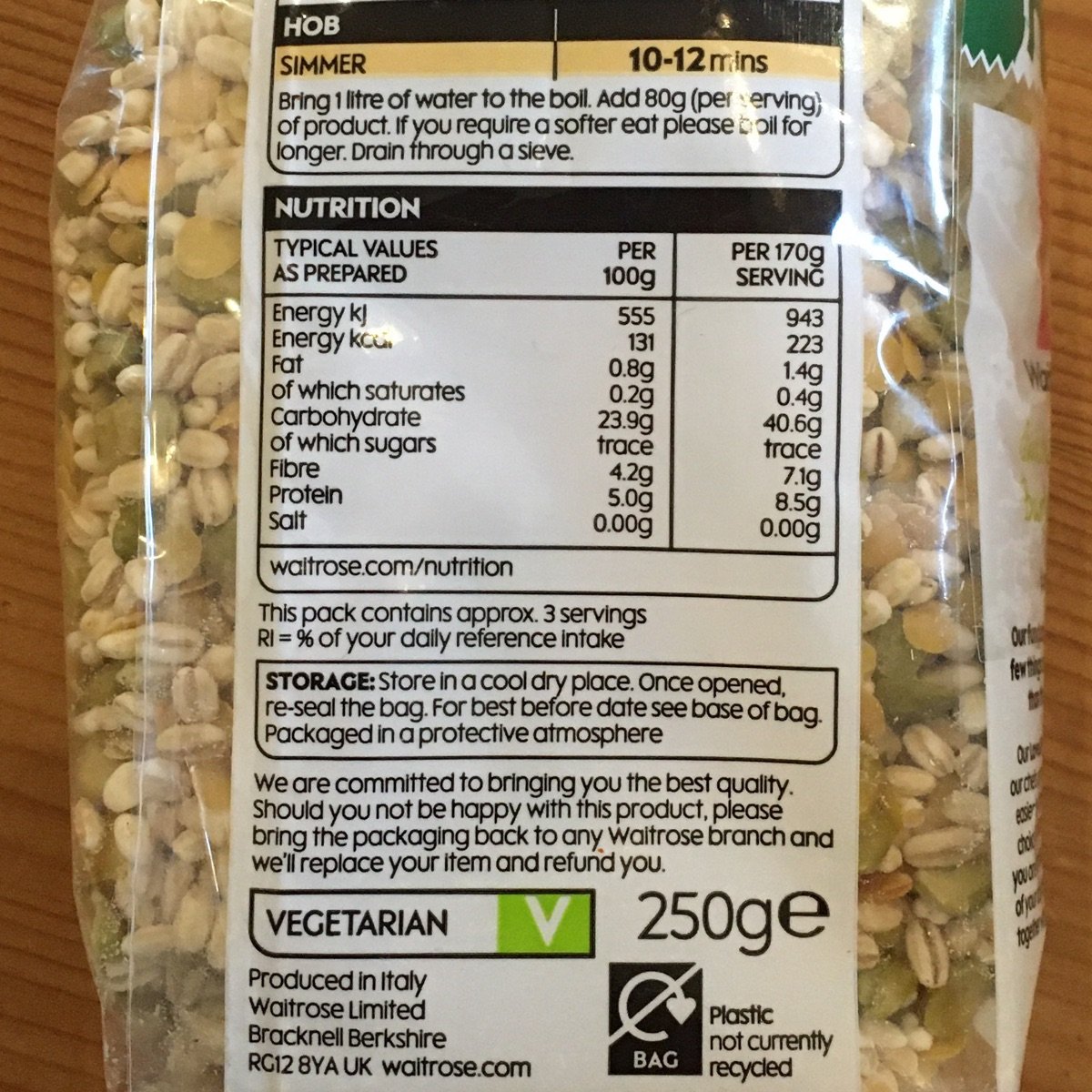 Quick Cook Barley Mix from Waitrose - Vegan Product Reviews & Ratings ...