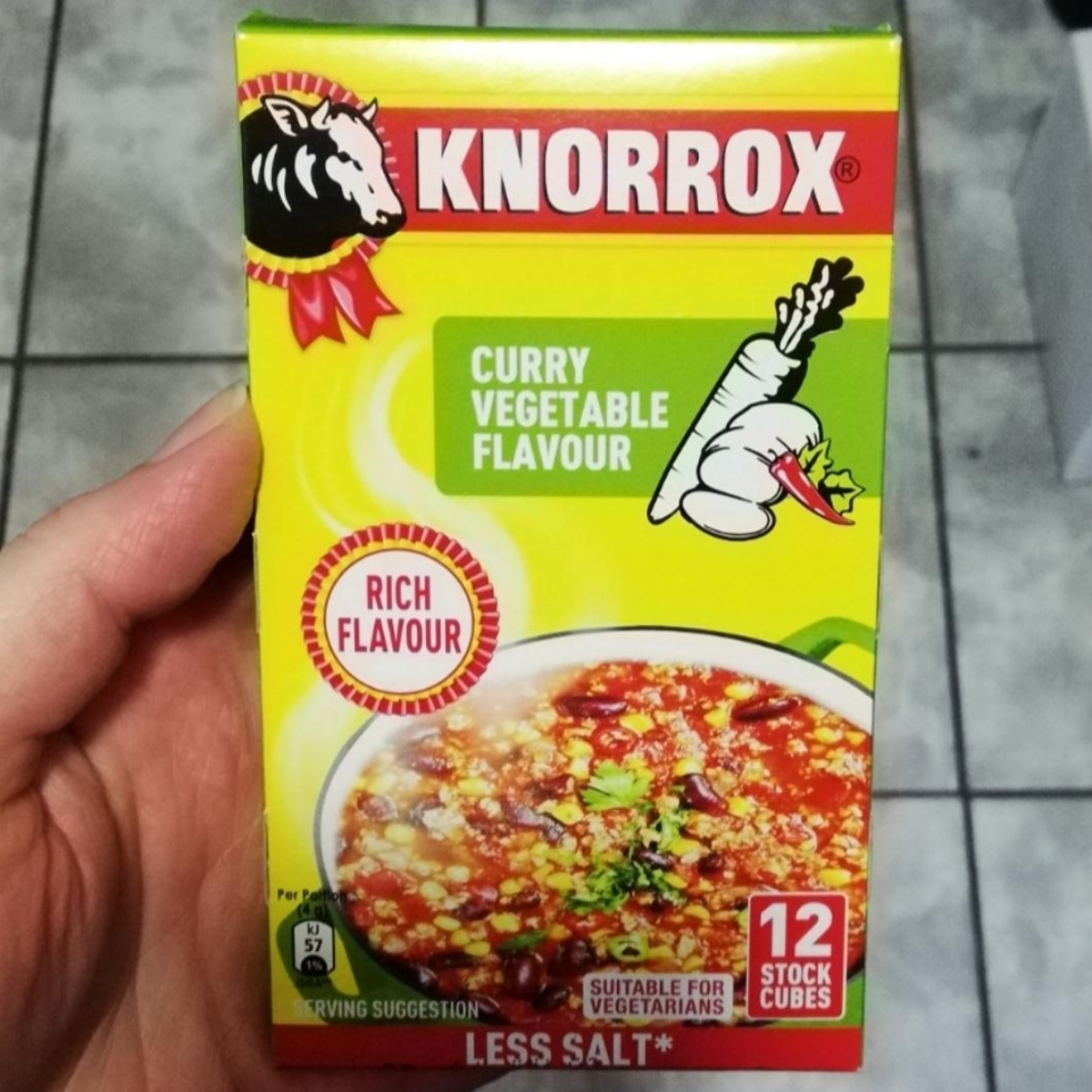 Curry vegetable flavour from Knorrox - Vegan Product Reviews & Ratings ...