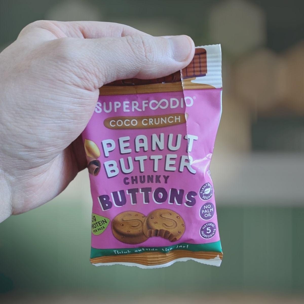 Coco Crunch Peanut Butter Chunky Buttons from Superfoodio - Vegan ...