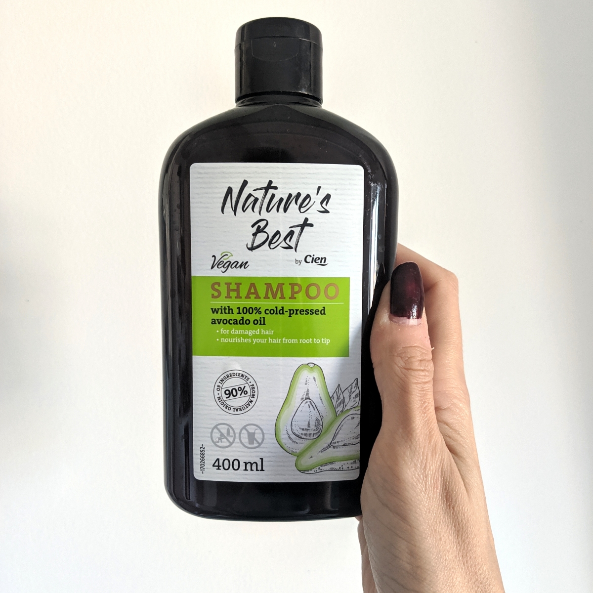 Nature's Best Shampoo with 100% cold pressed Avocado Oil from Cien ...