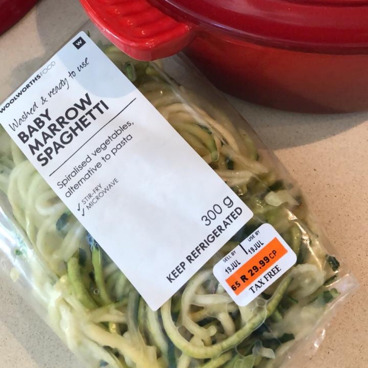 Baby Marrow Spaghetti from Woolworths Food - Vegan Product Reviews ...