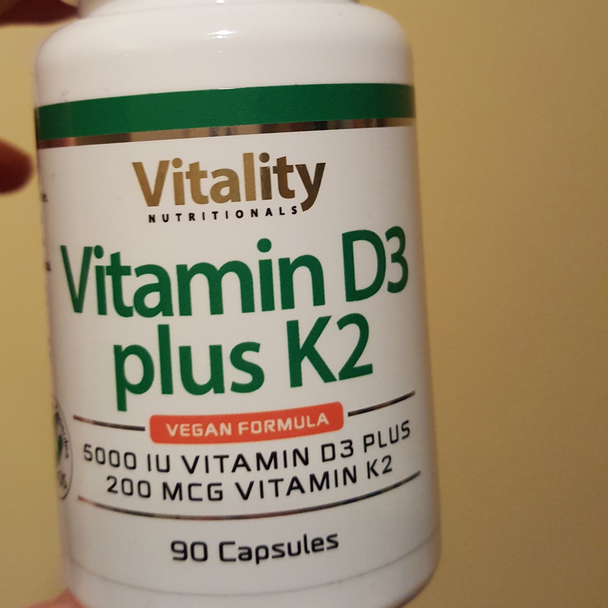 Vitamn D3 plus K2 from Vitality Nutritionals - Vegan Product Reviews ...
