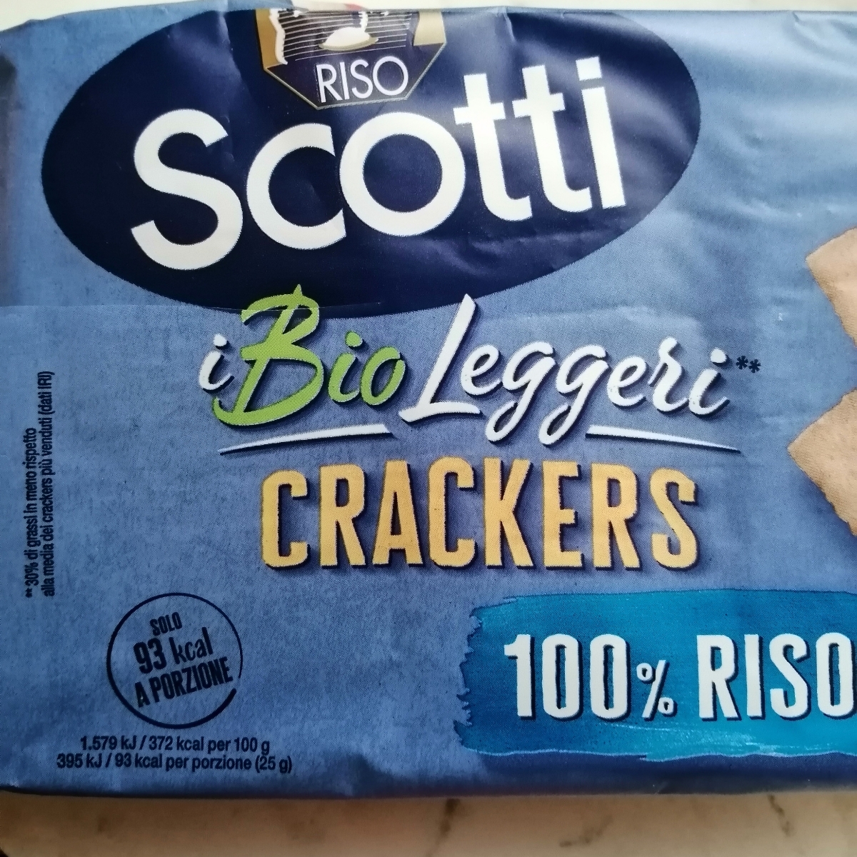 Crackers 100% riso from Riso Scotti - Vegan Product Reviews & Ratings ...
