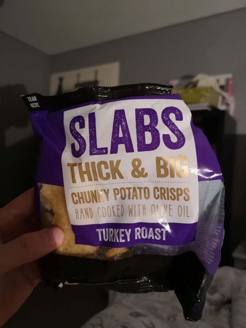 Thick And Big Chunky Potato Crisps - Turkey Roast Flavour from Slabs ...