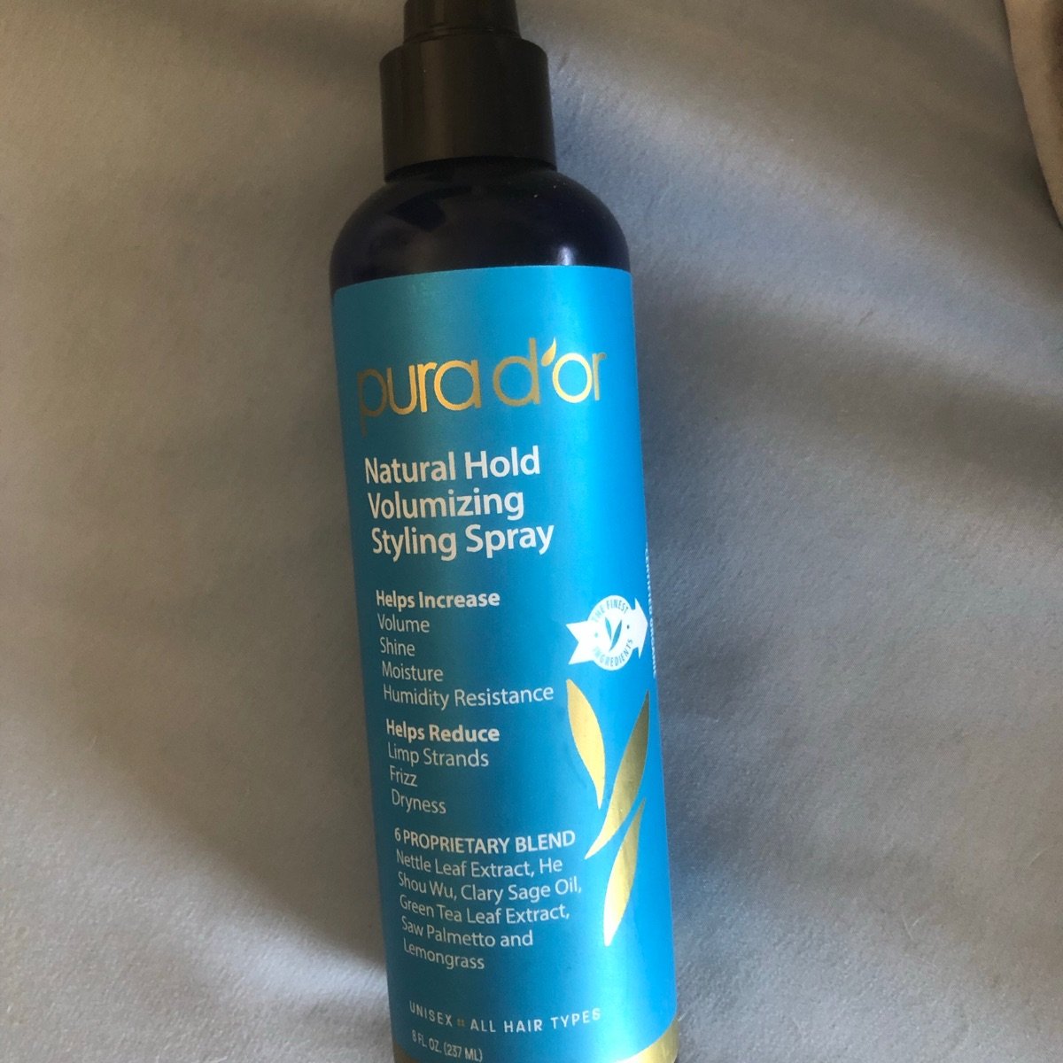 Natural hold volumizing styling spray from Pura d’or - Vegan Product ...