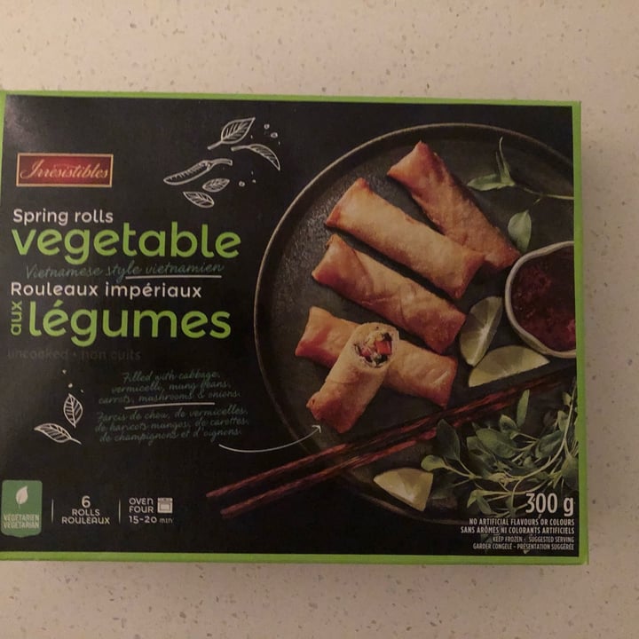 Irresistibles Vegetable spring rolls Review | abillion