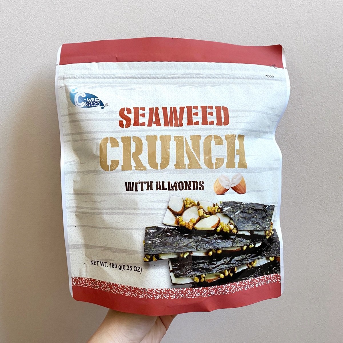 Seaweed Crunch With Almonds from C-weed snack - Vegan Product Reviews ...