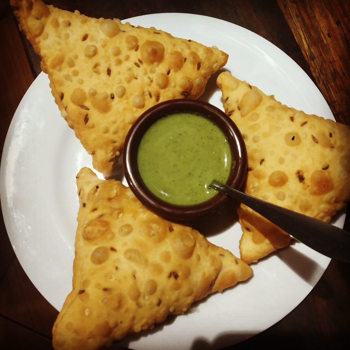 Samosa at Namaste Indian Restaurant, Cuenca - Vegan Dish Reviews ...