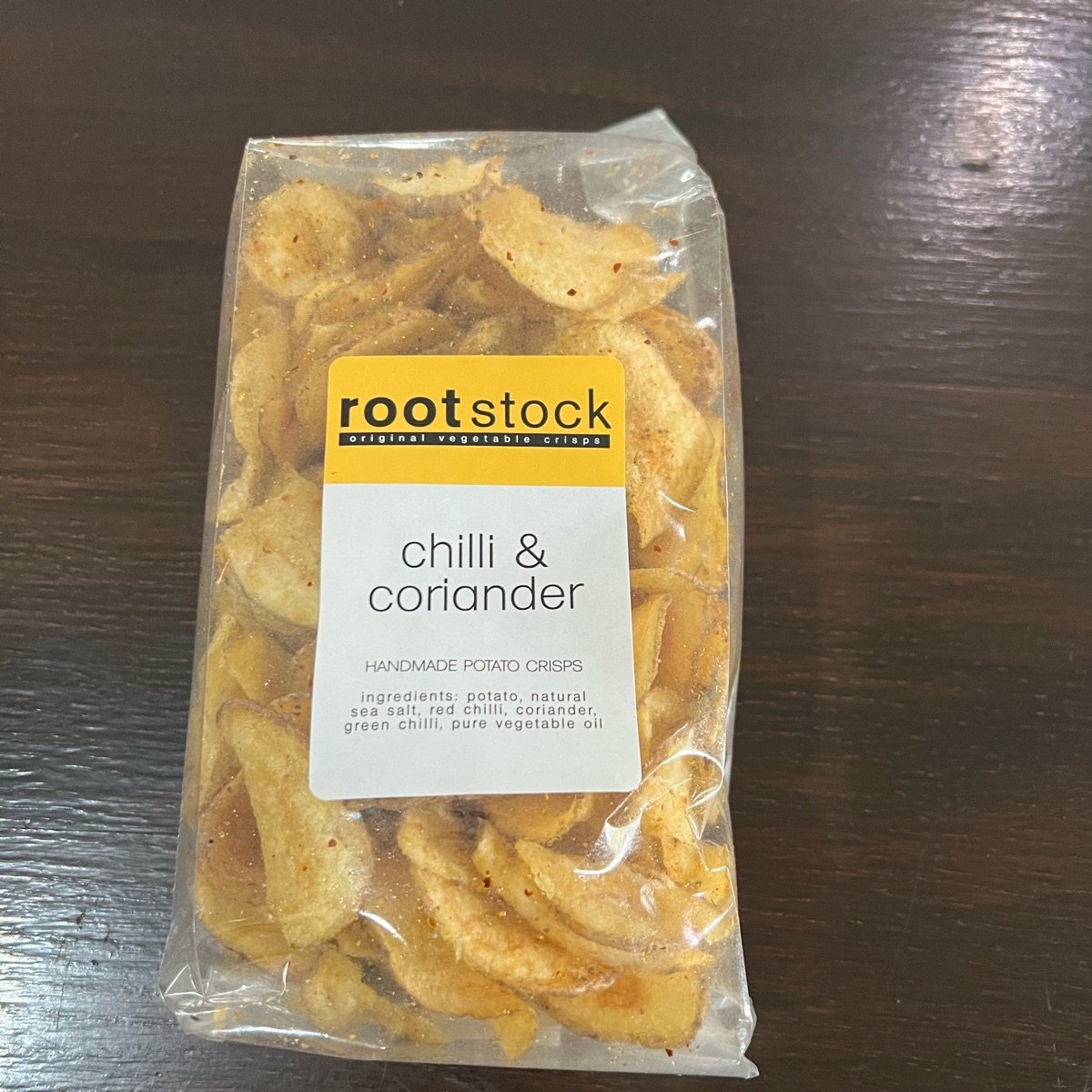Handmade potato chips - chili & coriander from Rootstock - Vegan ...