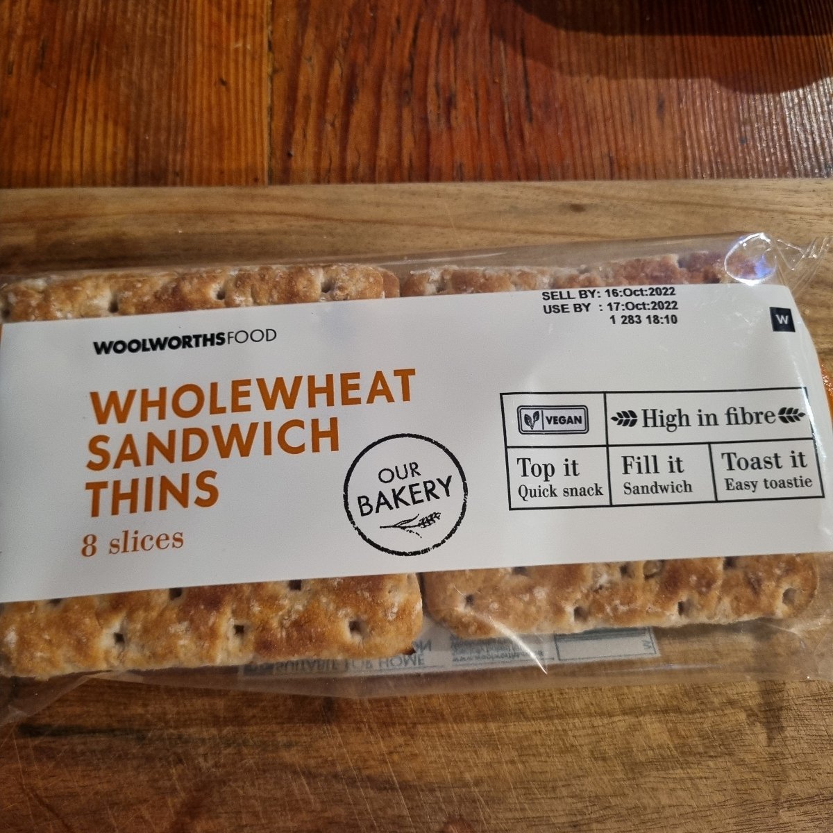 Wholewheat Sandwich Thins from Woolworths Food - Vegan Product Reviews ...