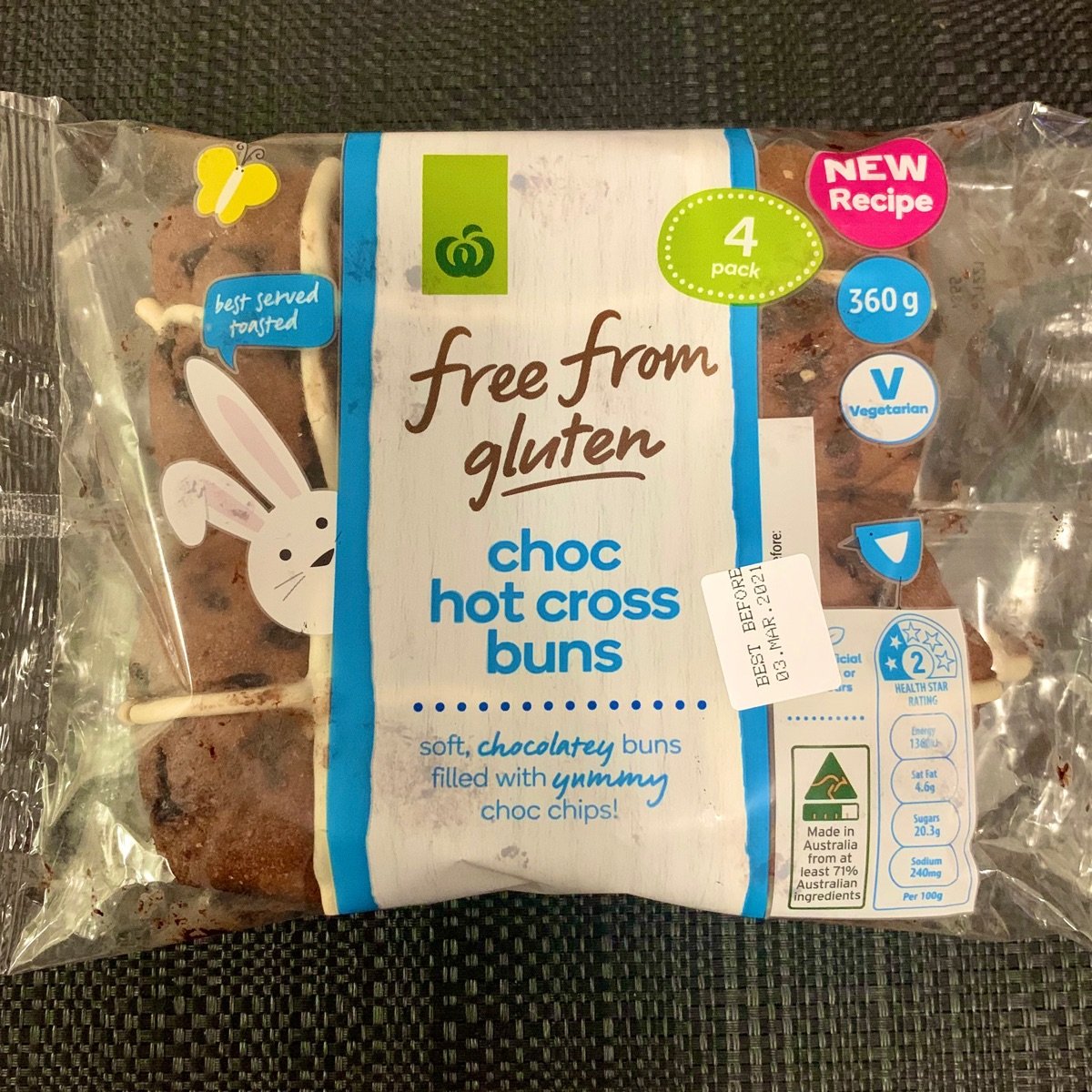 Woolworths Choc Hot Cross Buns Reviews | abillion