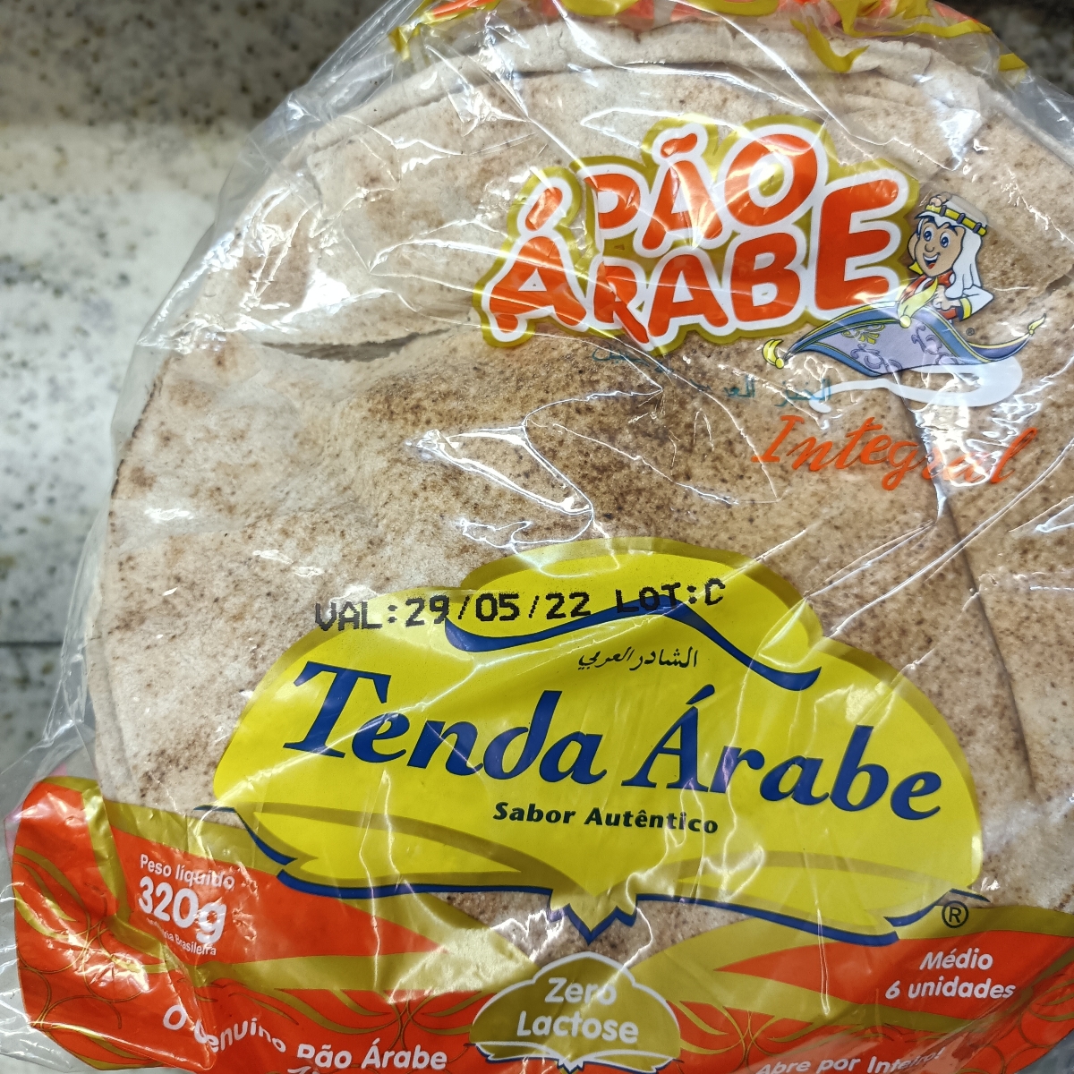 Pão Árabe Integral from Tenda Arabe - Vegan Product Reviews & Ratings ...