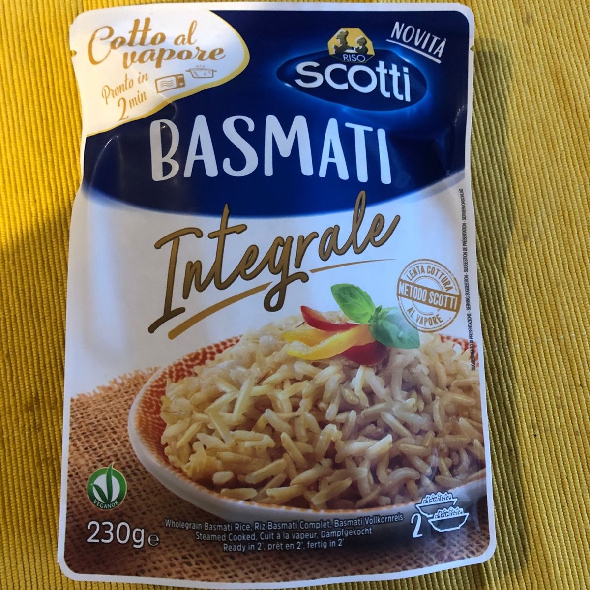 cotto al Vapore basmati Integrale from Riso Scotti - Vegan Product ...