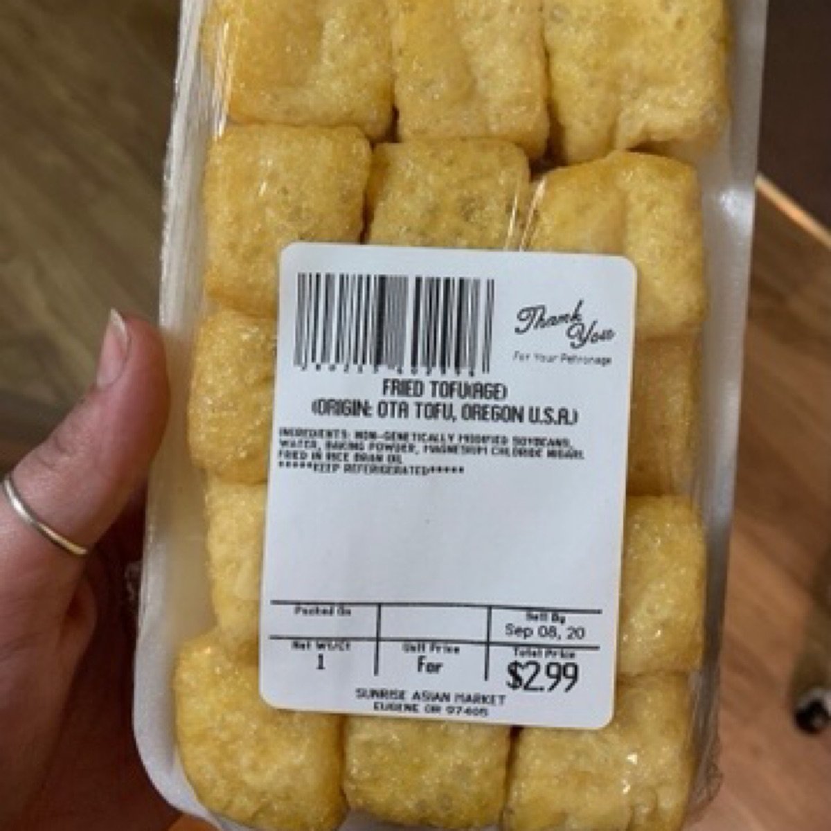 Fried Tofu from Sunrise Asian Food Market - Vegan Product Reviews ...