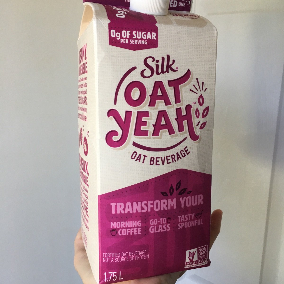 Oat Yeah Oatmilk The Unsweetened One from Silk - Vegan Product Reviews ...