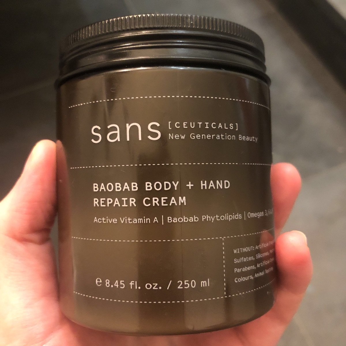 Baobab Body & Hand Repair Cream from Sans ceuticals - Vegan Product ...