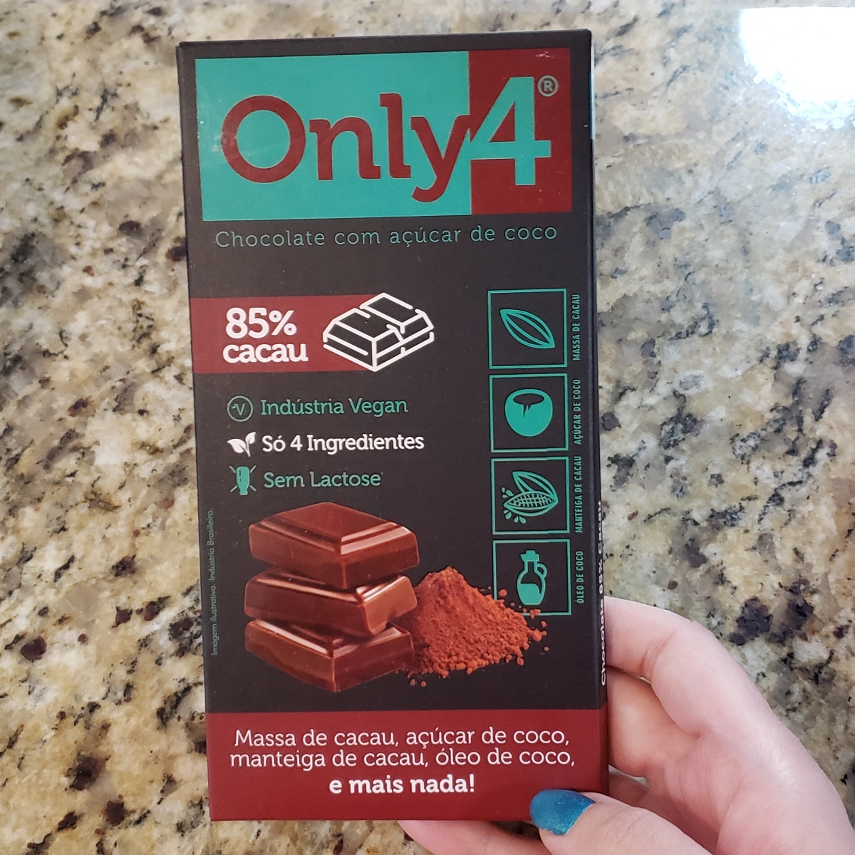 Chocolate 85% Cacau from Only4 - Vegan Product Reviews & Ratings | abillion