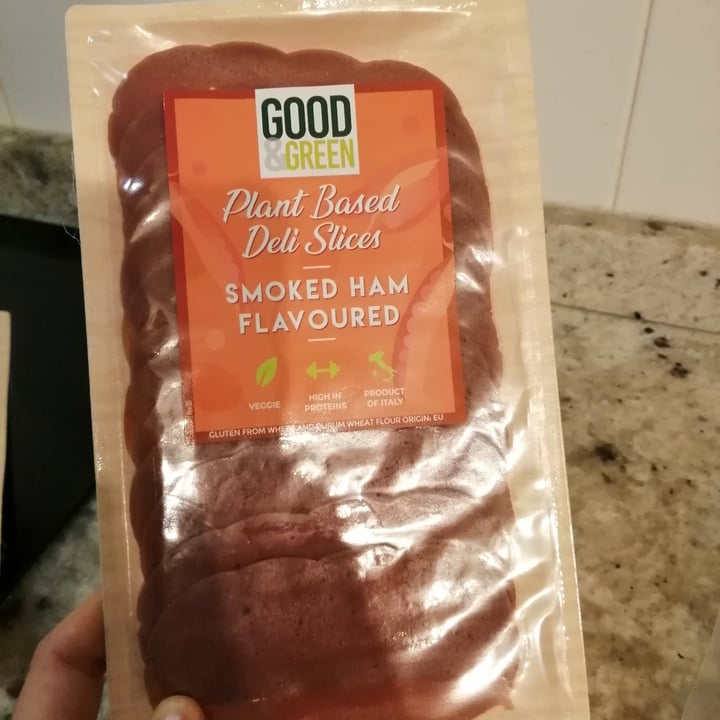 Good & Green Plant Based Deli Slices Smoked Ham Flavoured Review | abillion