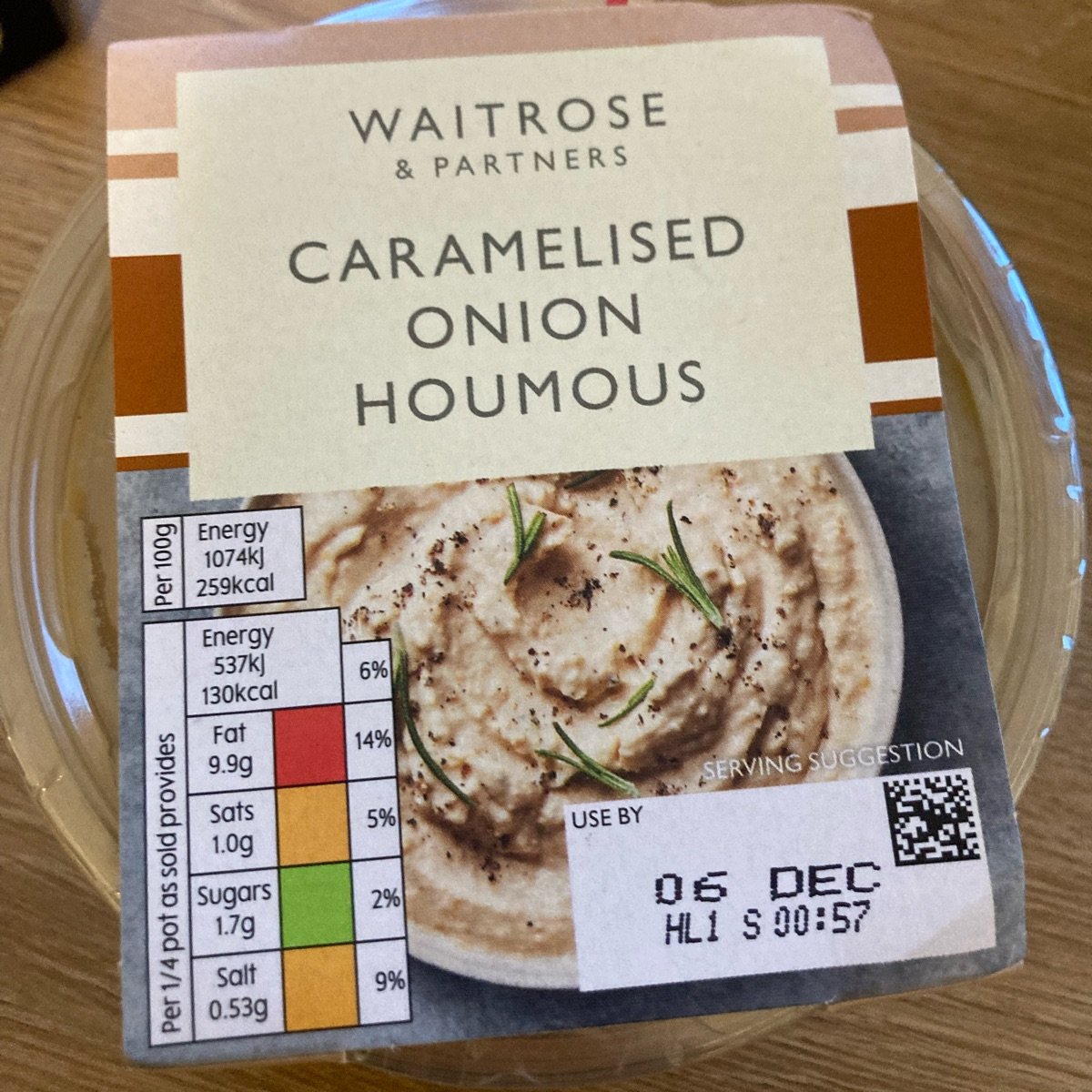 Caramelised Onion Houmous from Waitrose - Vegan Product Reviews ...