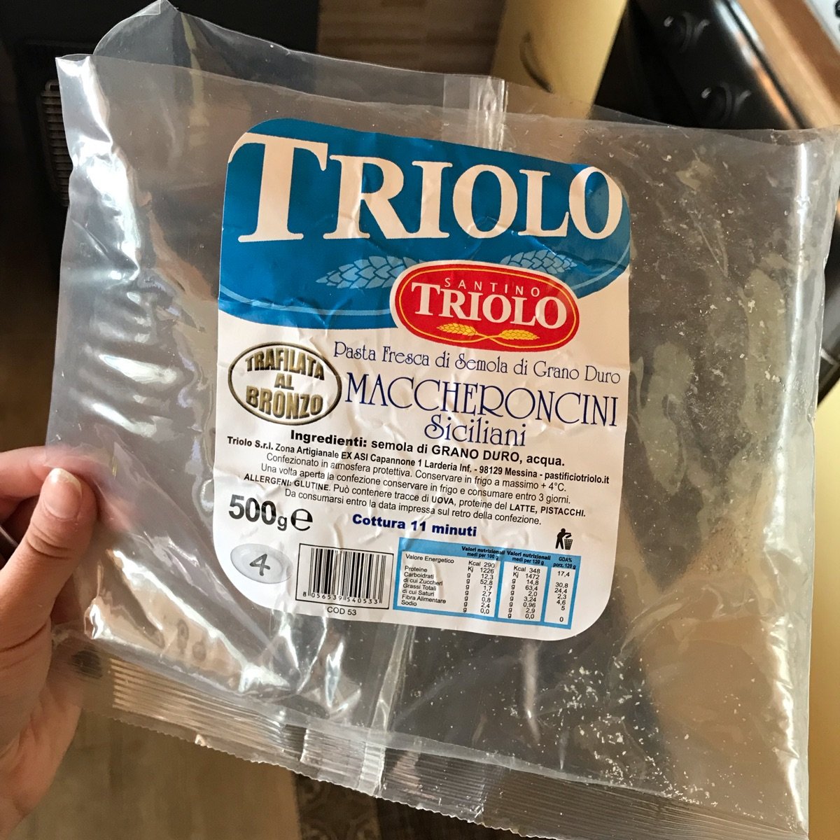 Maccheroncini siciliani from Santino Triolo - Vegan Product Reviews ...