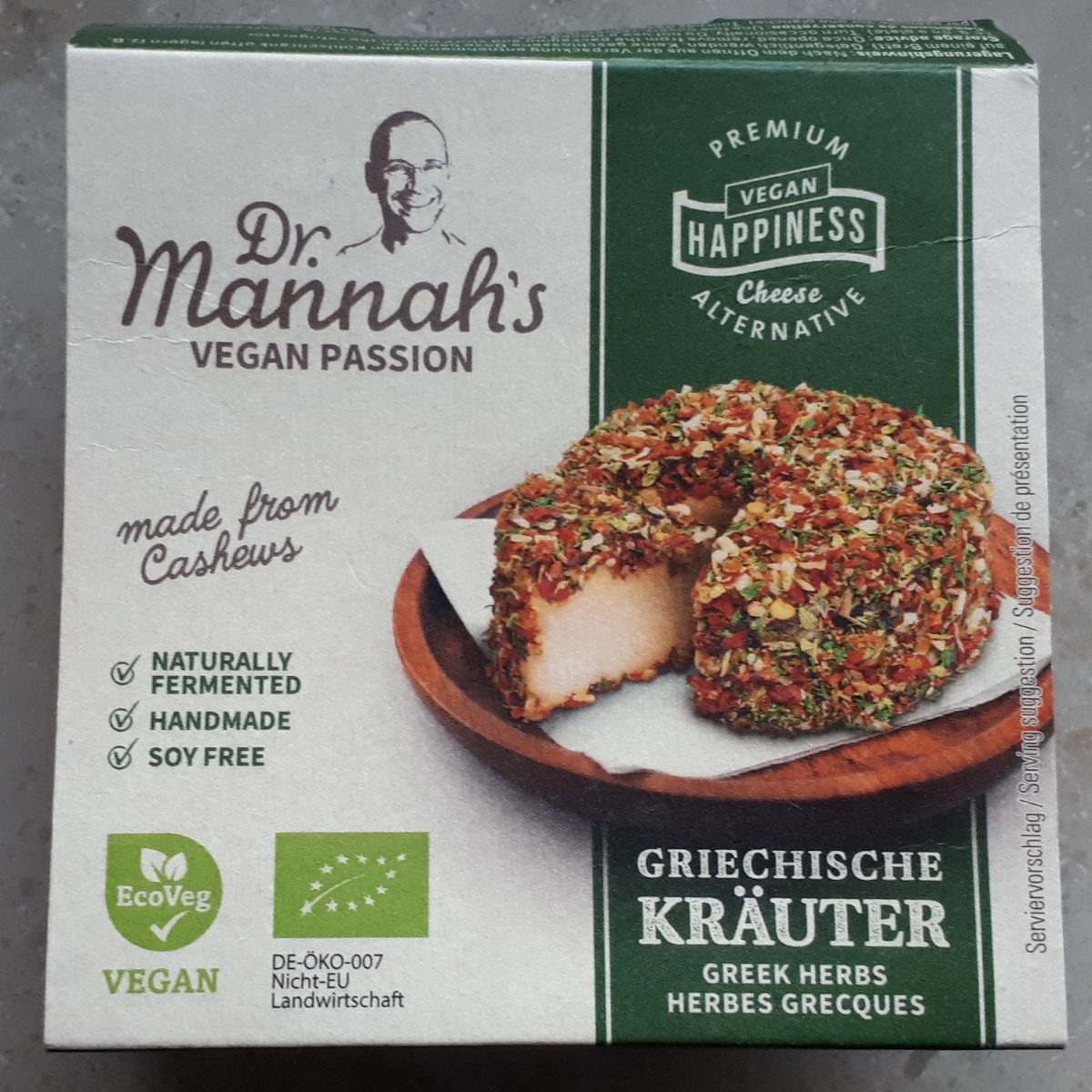 Happy Cashew Cheese Alternative Greek Herbs Griechische Kräuter from Dr ...