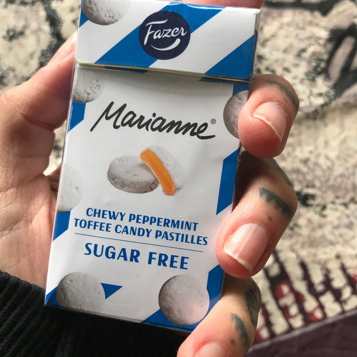 Chewy Peppermint Toffee Candy Pastilles from Fazer - Vegan Product ...
