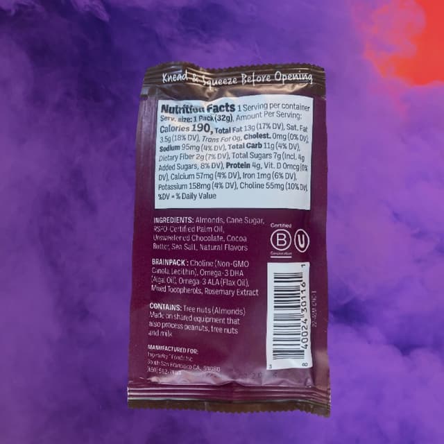 Brain Butter Chocolate Almond from Brainiac - Vegan Product Reviews ...