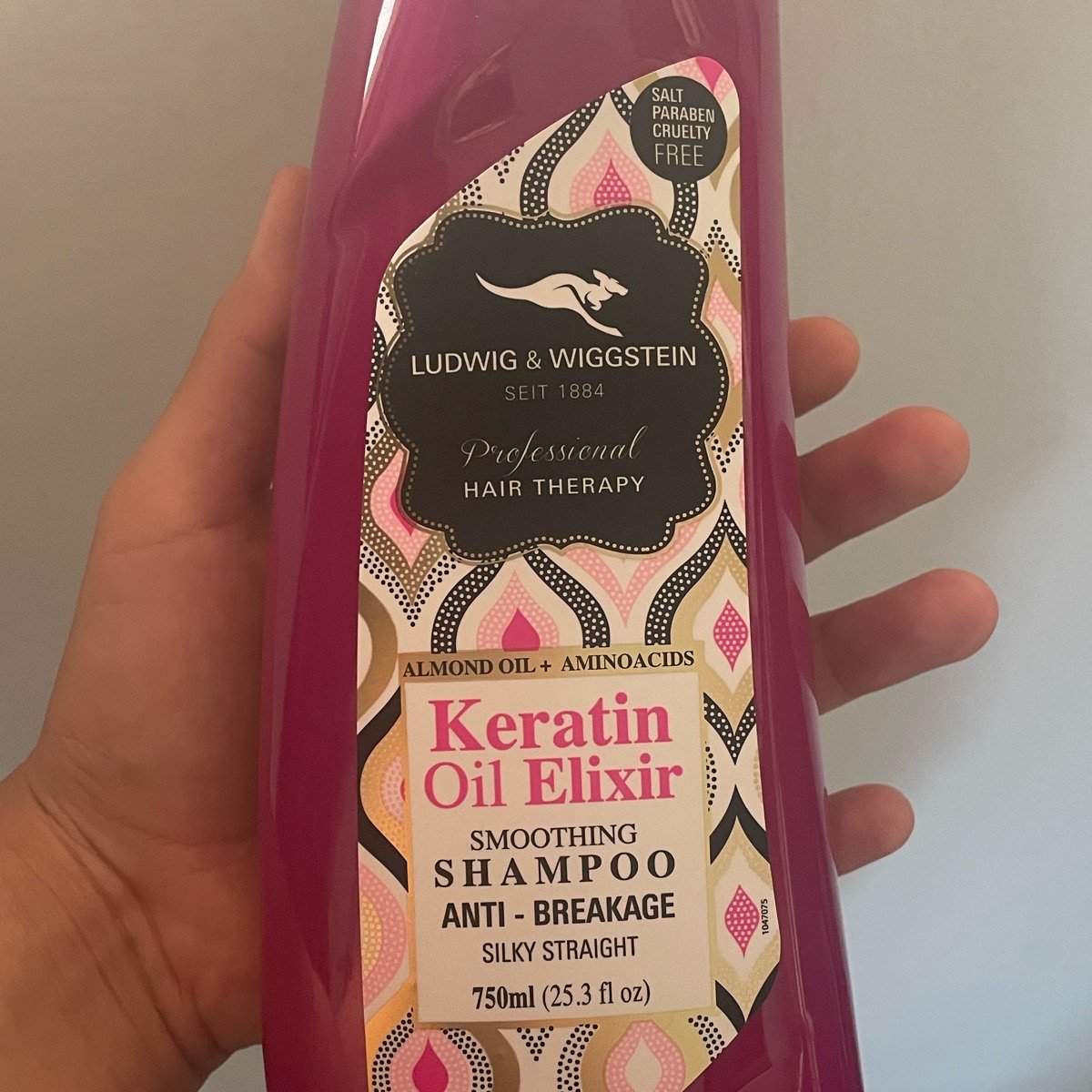 Keratin oil elixir Shampoo from Ludwig & Wiggstein - Vegan Product ...