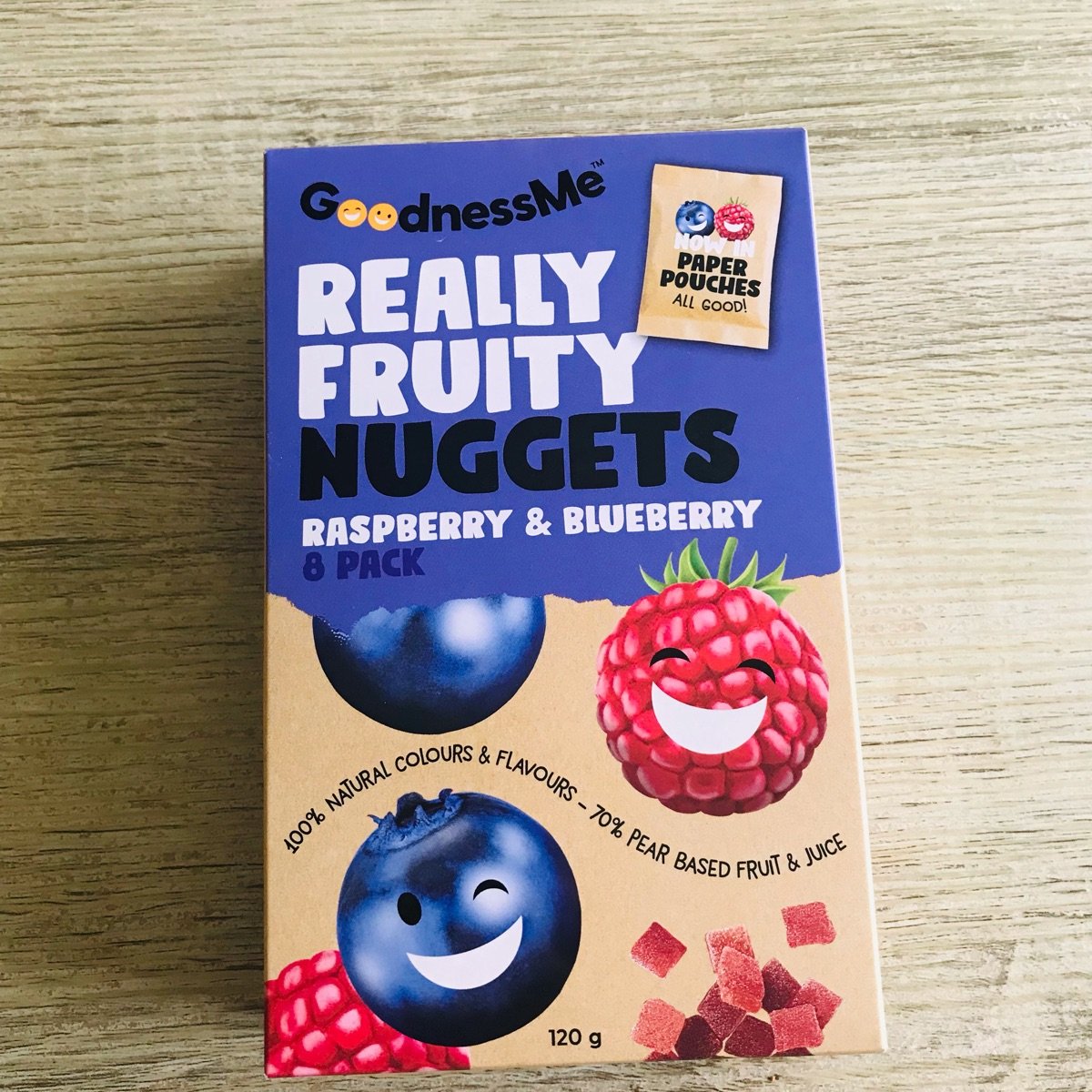 Fruit Nuggets Raspberry + Blueberry Duo from Goodness Me - Vegan ...
