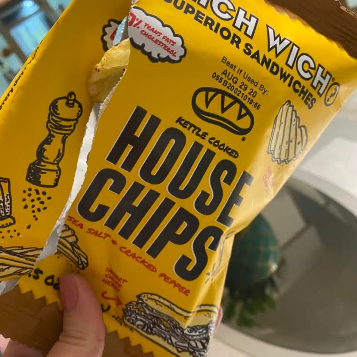 House Chips - Sea Salt & Cracked Pepper from Which Wich - Vegan Product ...