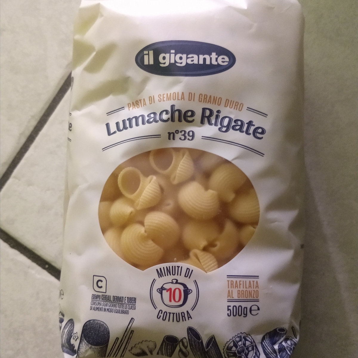 Lumache Rigate from Il Gigante - Vegan Product Reviews & Ratings | abillion