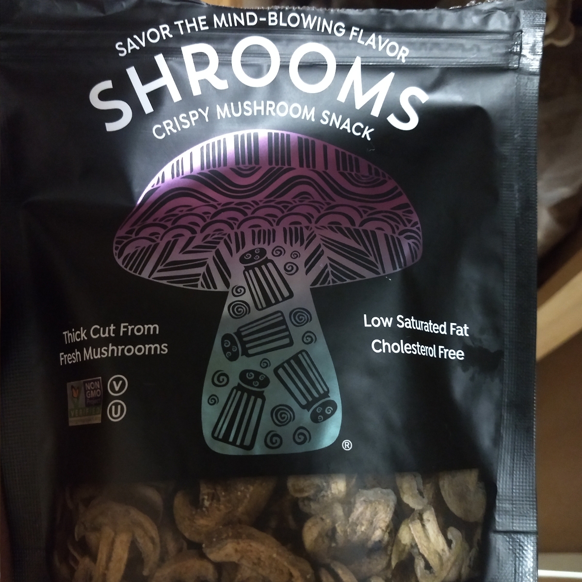 Crispy mushroom Snack from Shrooms - Vegan Product Reviews & Ratings ...