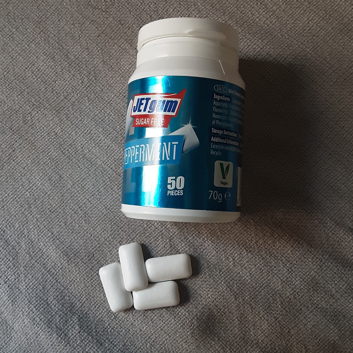 Sugar Free Peppermint from JET gum - Vegan Product Reviews & Ratings ...