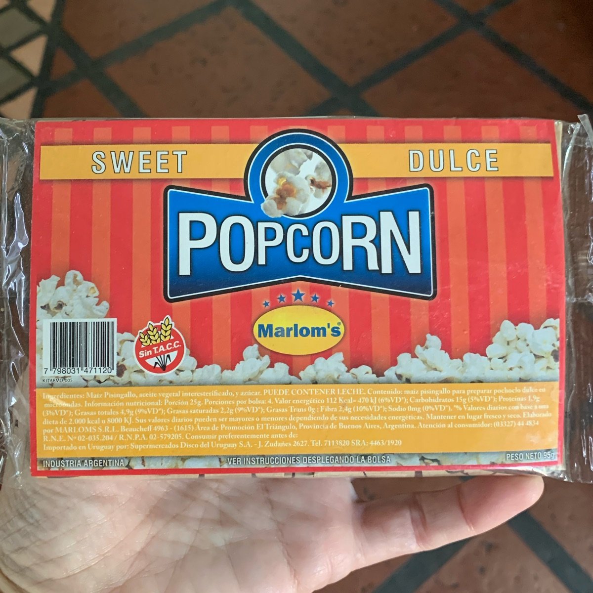 Sweet popcorn (Pochoclos Dulce) from Marlom's - Vegan Product Reviews ...