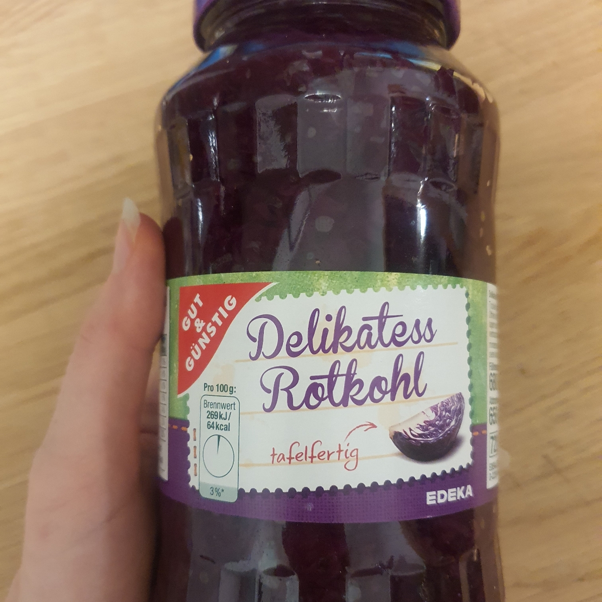 Delikatess Rotkohl from Gut & Günstig - Vegan Product Reviews & Ratings ...