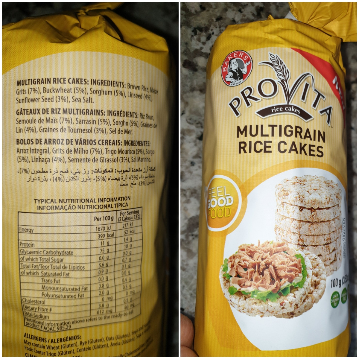Provita Rice Cakes from Bakers - Vegan Product Reviews & Ratings | abillion
