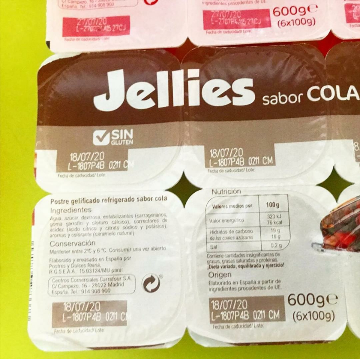 Jellies sabor cola from Carrefour - Vegan Product Reviews & Ratings ...
