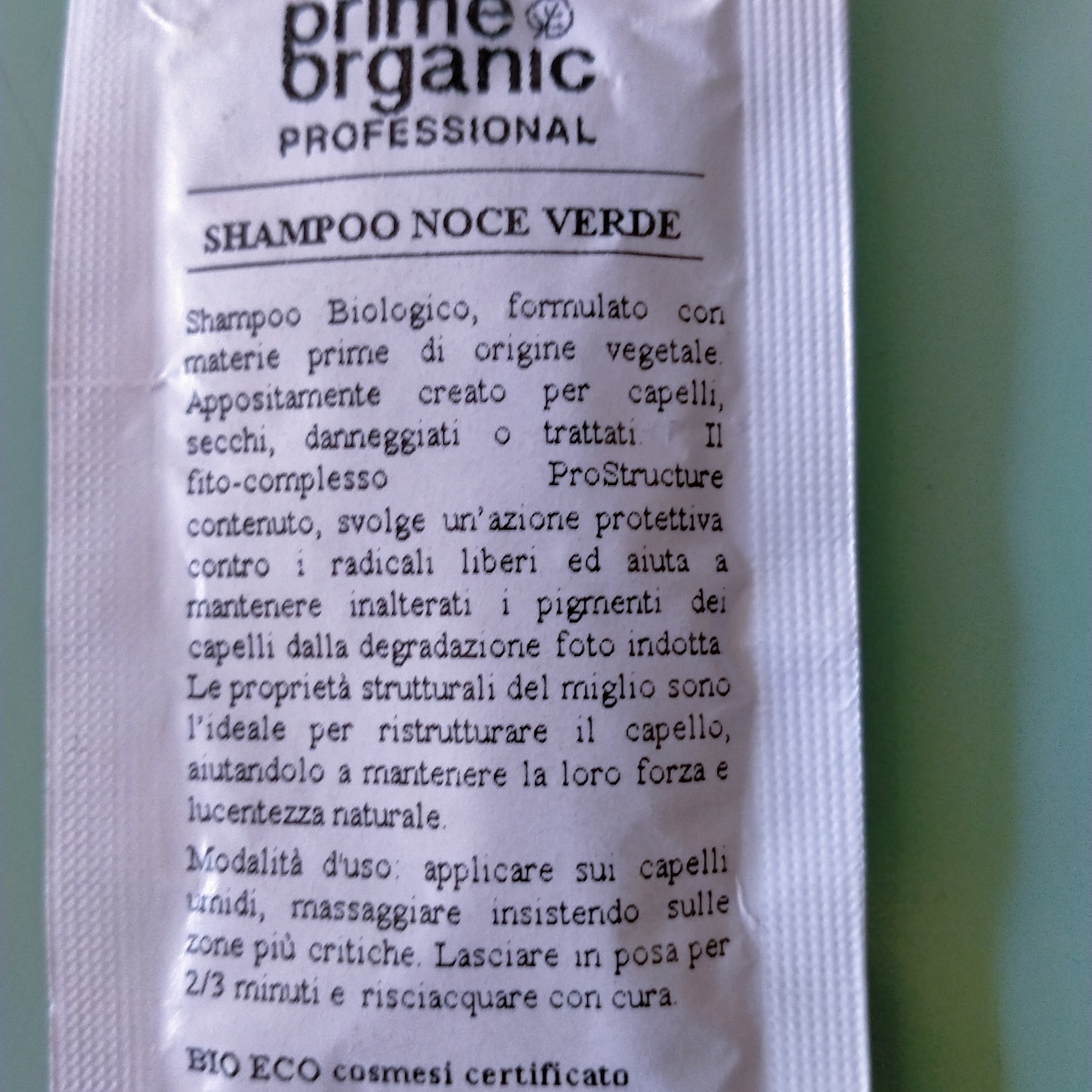 Shampoo alla noce verde from prime organic professional - Vegan Product ...