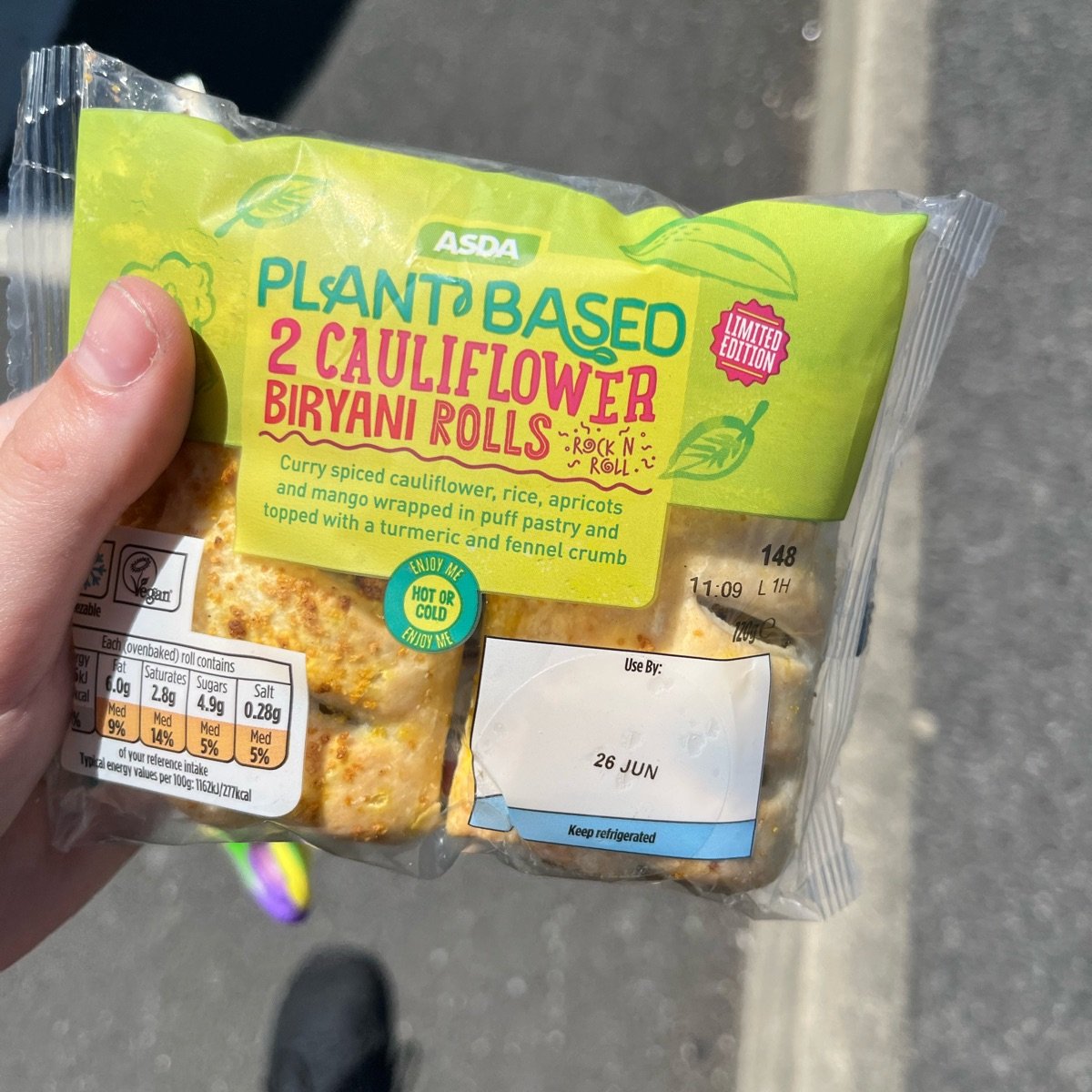 2 cauliflower biryani rolls from Asda Plant Based - Vegan Product ...
