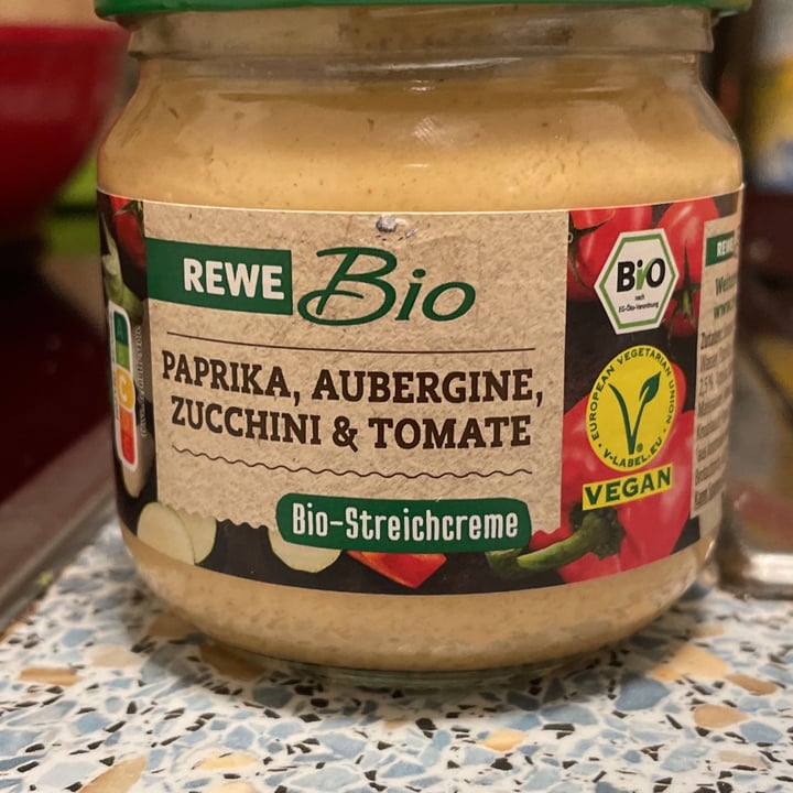 Rewe Bio Bio Streichcreme Paprika, Zucchini & Aubergine Review | abillion
