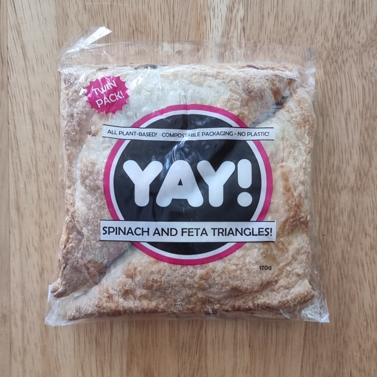 Spinach and feta triangles from Yay! Foods - Vegan Product Reviews ...