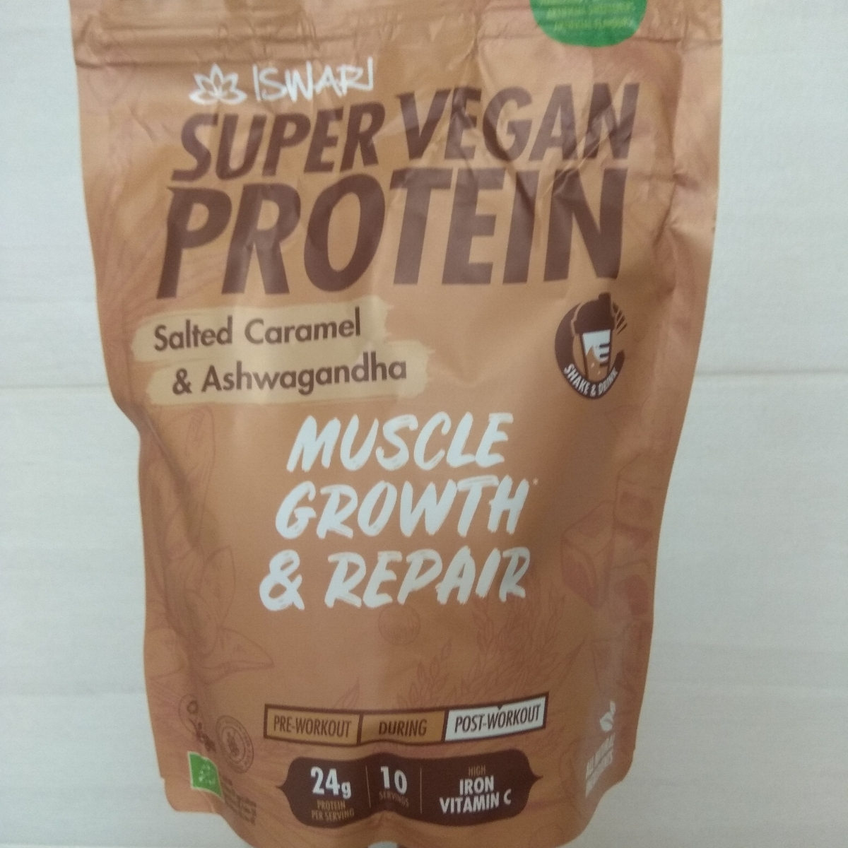 Super Vegan Protein Salted Caramel & Ashwagandha from Iswari - Vegan ...