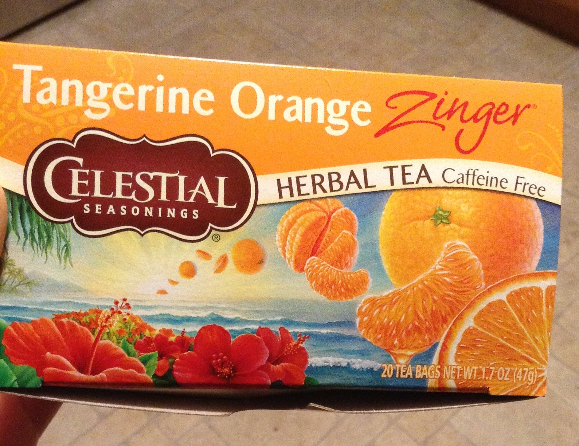Tangerine Orange Zinger Tea from Celestial Seasonings - Vegan Product ...